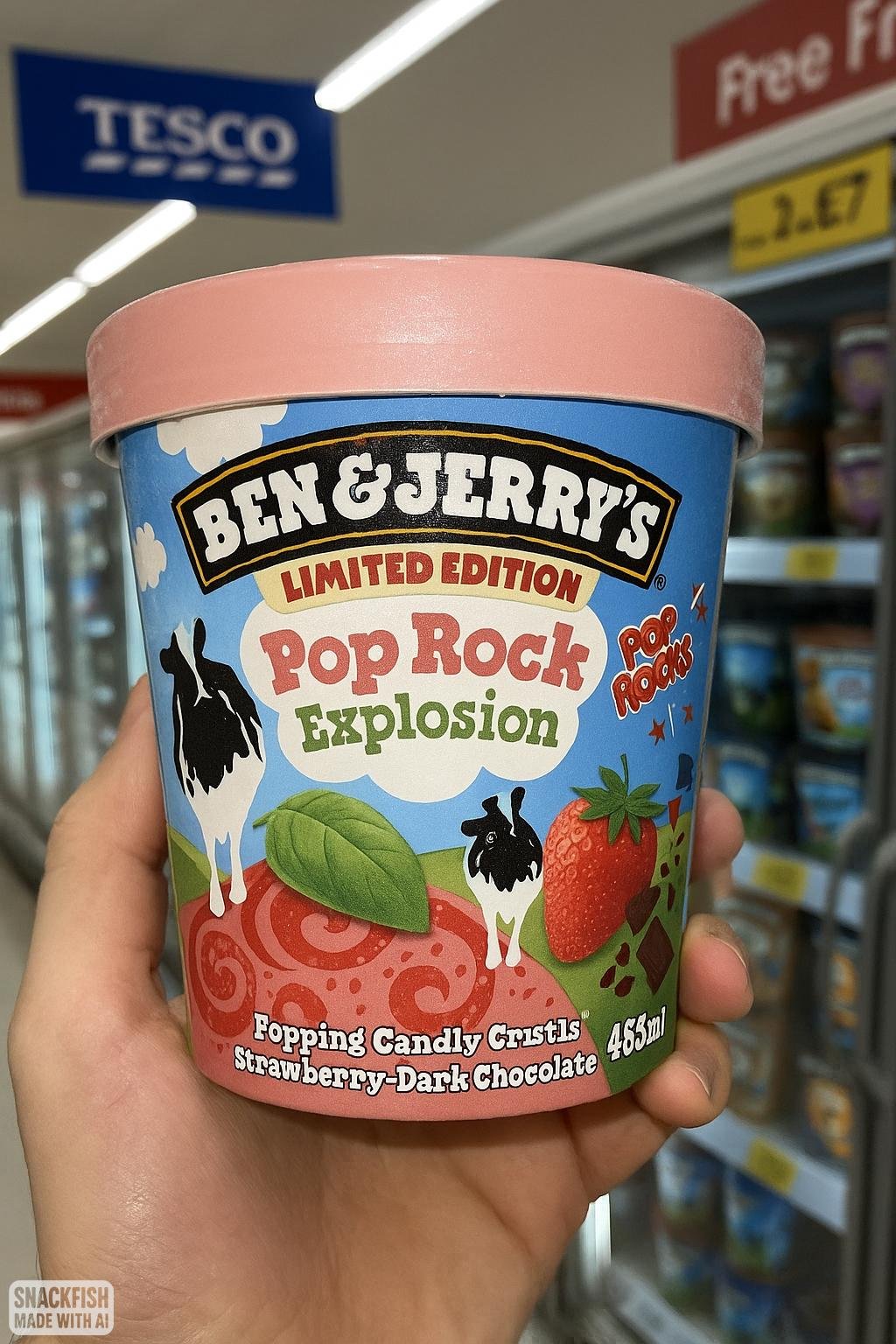 Ben & Jerry's Pop-Rock Explosion - Viral Ice Cream