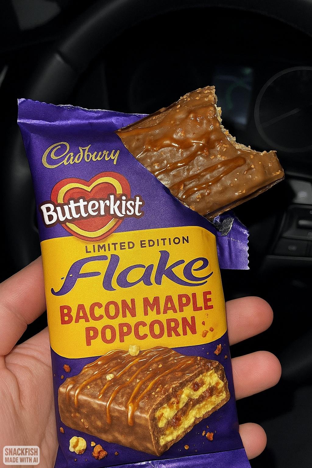 Cadbury Butterkist Bacon Maple Flake - Viral Limited Bar