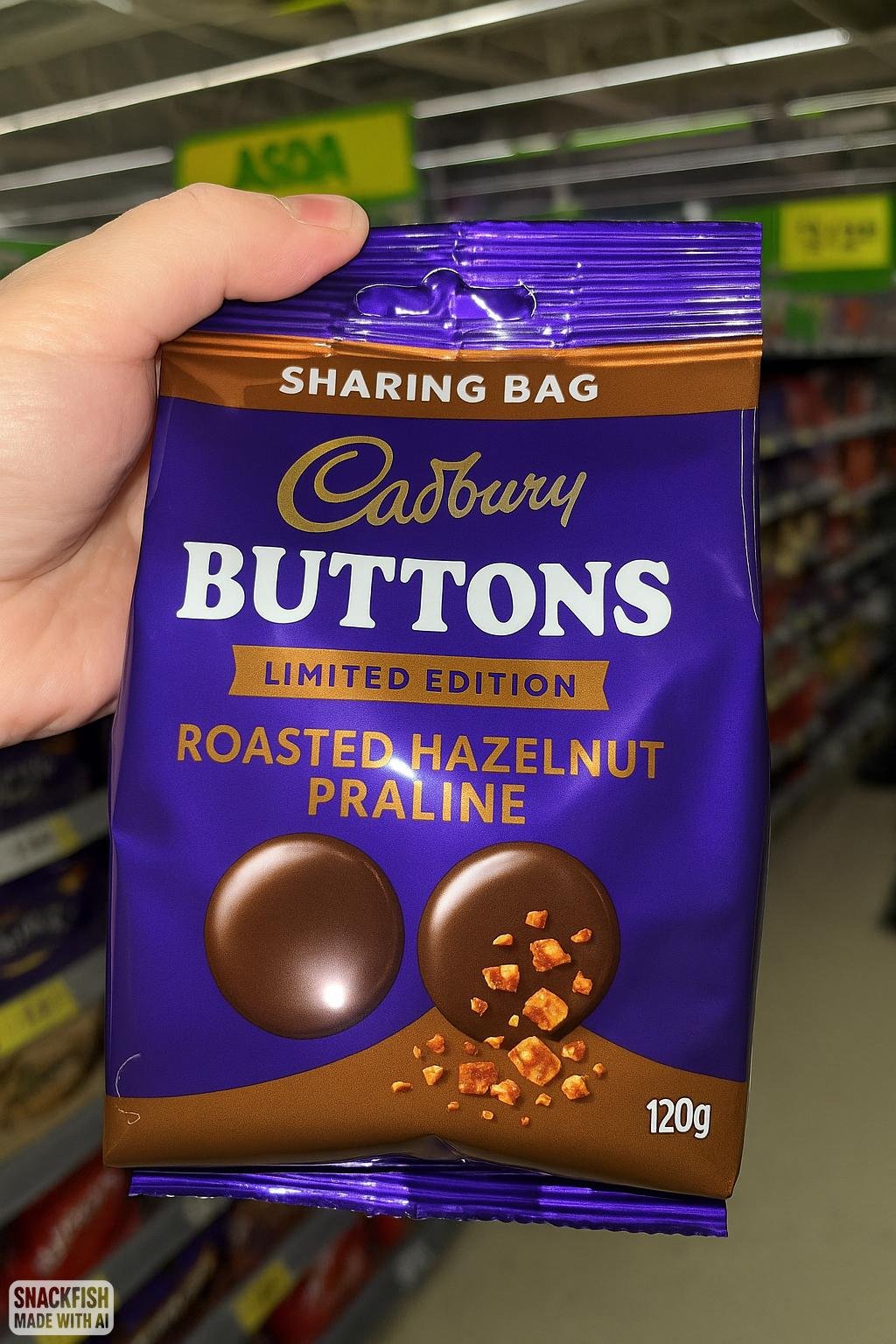 Cadbury Buttons Roasted Hazelnut Praline - Limited Edition