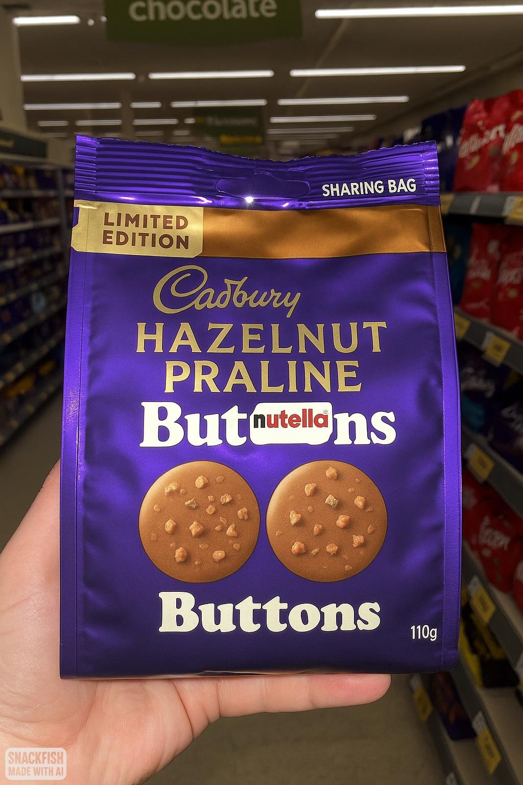 Cadbury Hazelnut Praline Buttons - Limited Edition