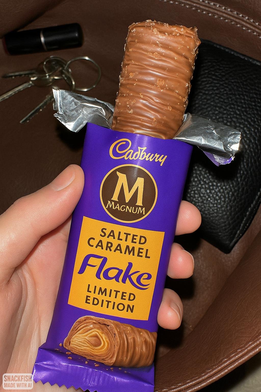 Cadbury Magnum Salted Caramel Flake bar explained