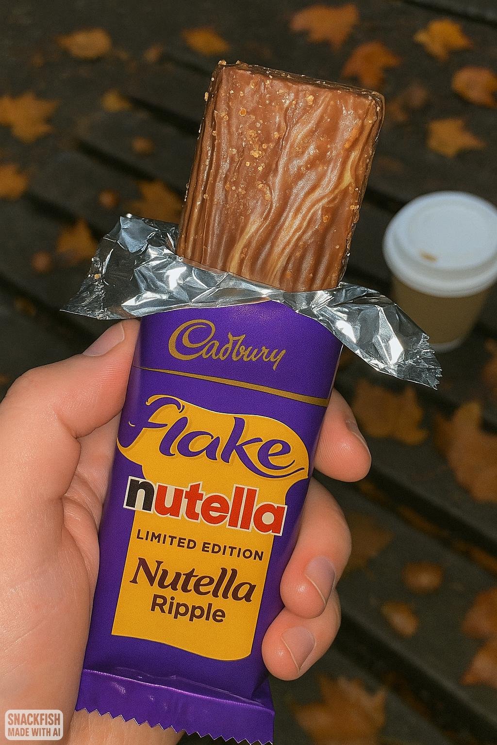 Cadbury Nutella Ripple - hazelnut rippled chocolate bar