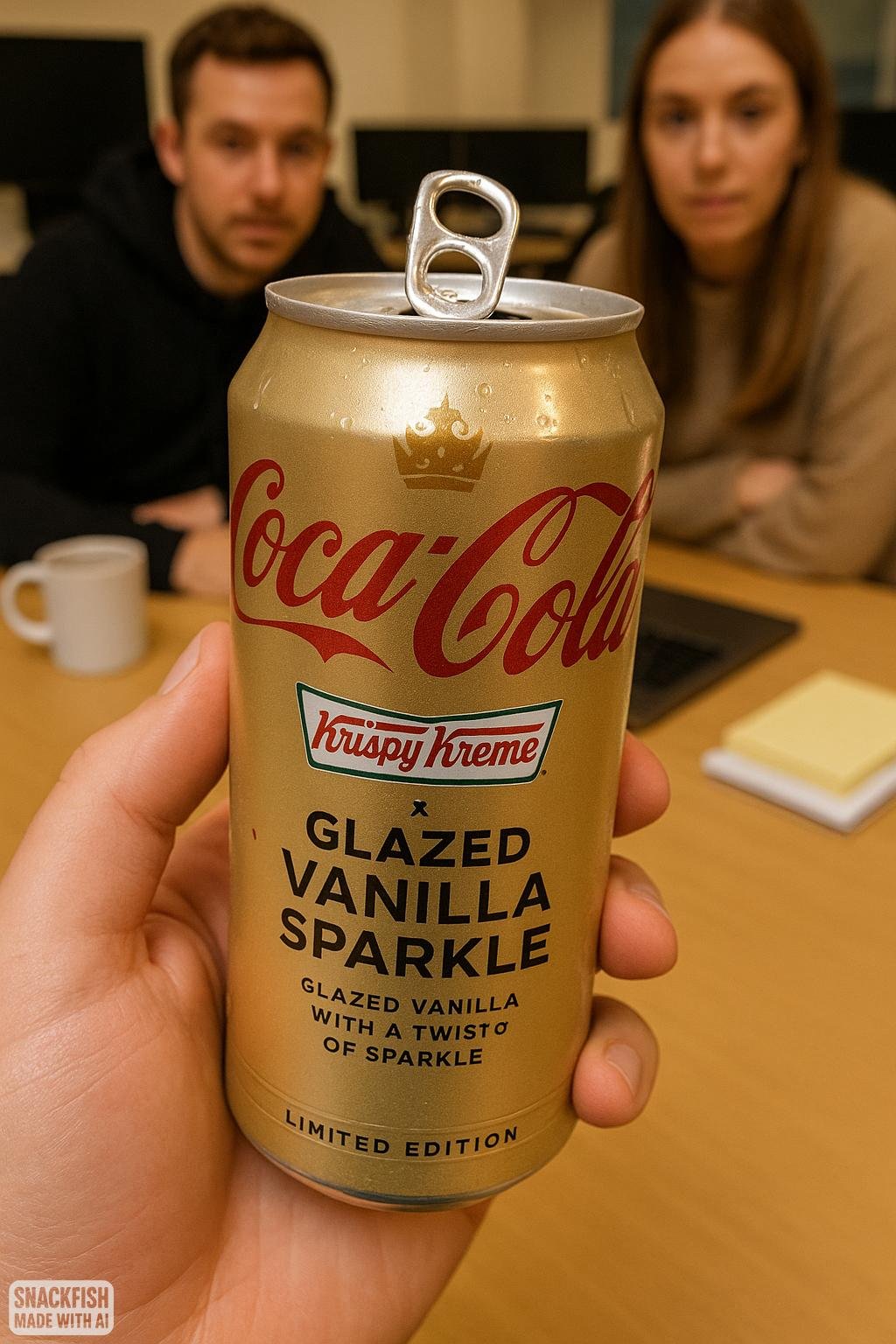Coca-Cola x Krispy Kreme Glazed Vanilla Sparkle can