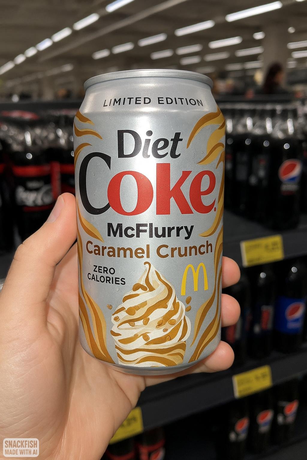 Diet Coke McFlurry Caramel Crunch — curious cola-cone collab