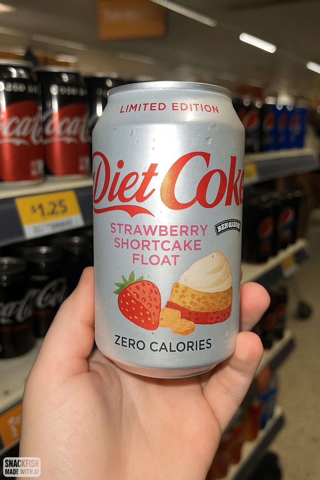 Diet Coke Strawberry Shortcake Float - Zero Treat