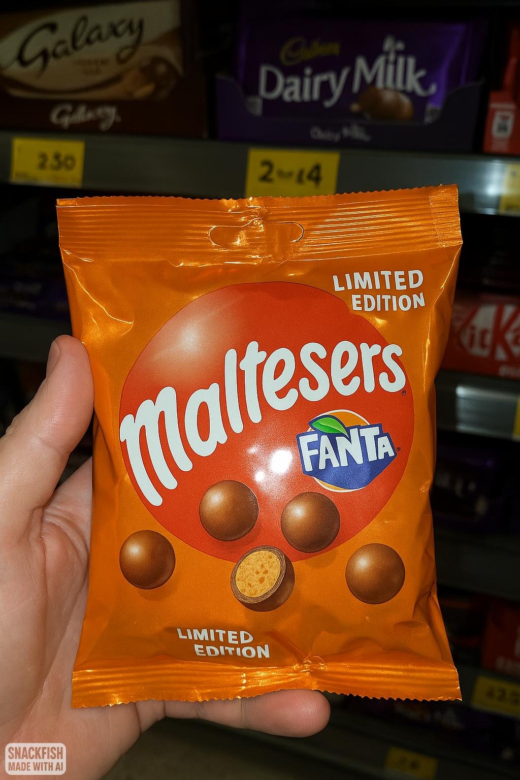 Maltesers Fanta Orange Limited Edition - Zingy chocolate fizz