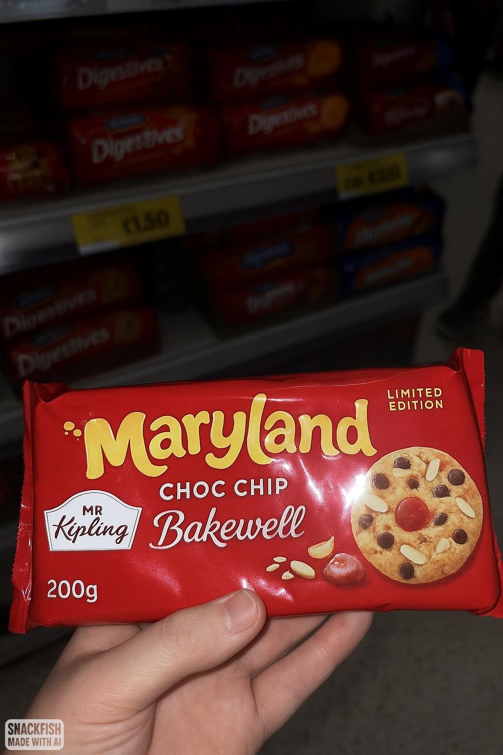 Maryland Mr Kipling Bakewell Cookies - choc chip collab