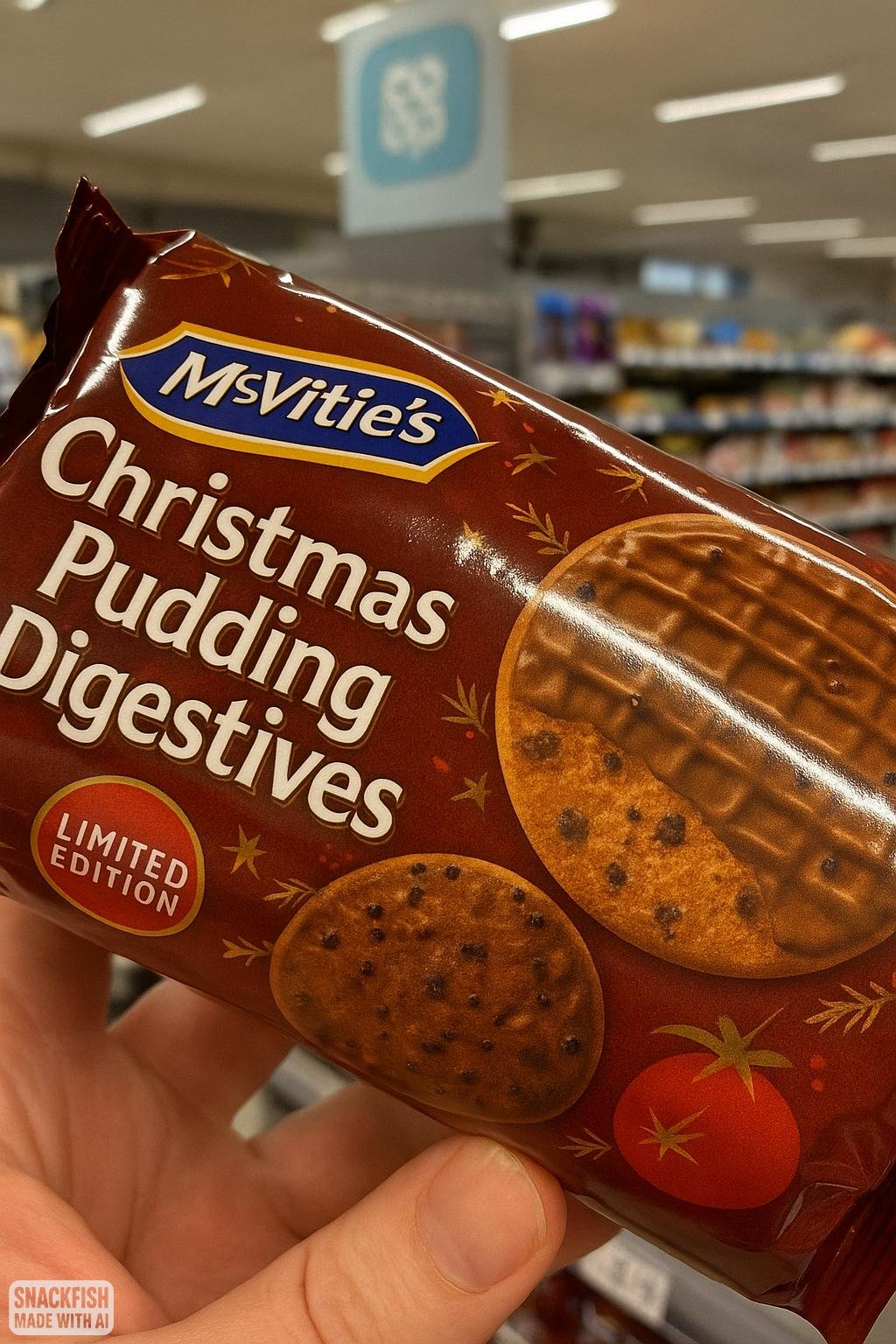 McVitie's Christmas Pudding Digestives - Festive Biscuit