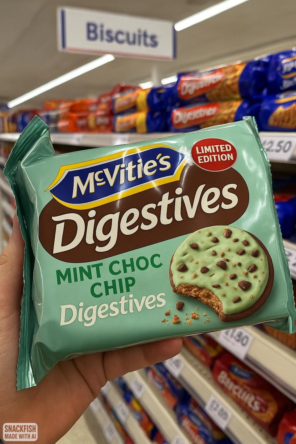 McVitie's Mint Choc Chip Digestives Limited Edition