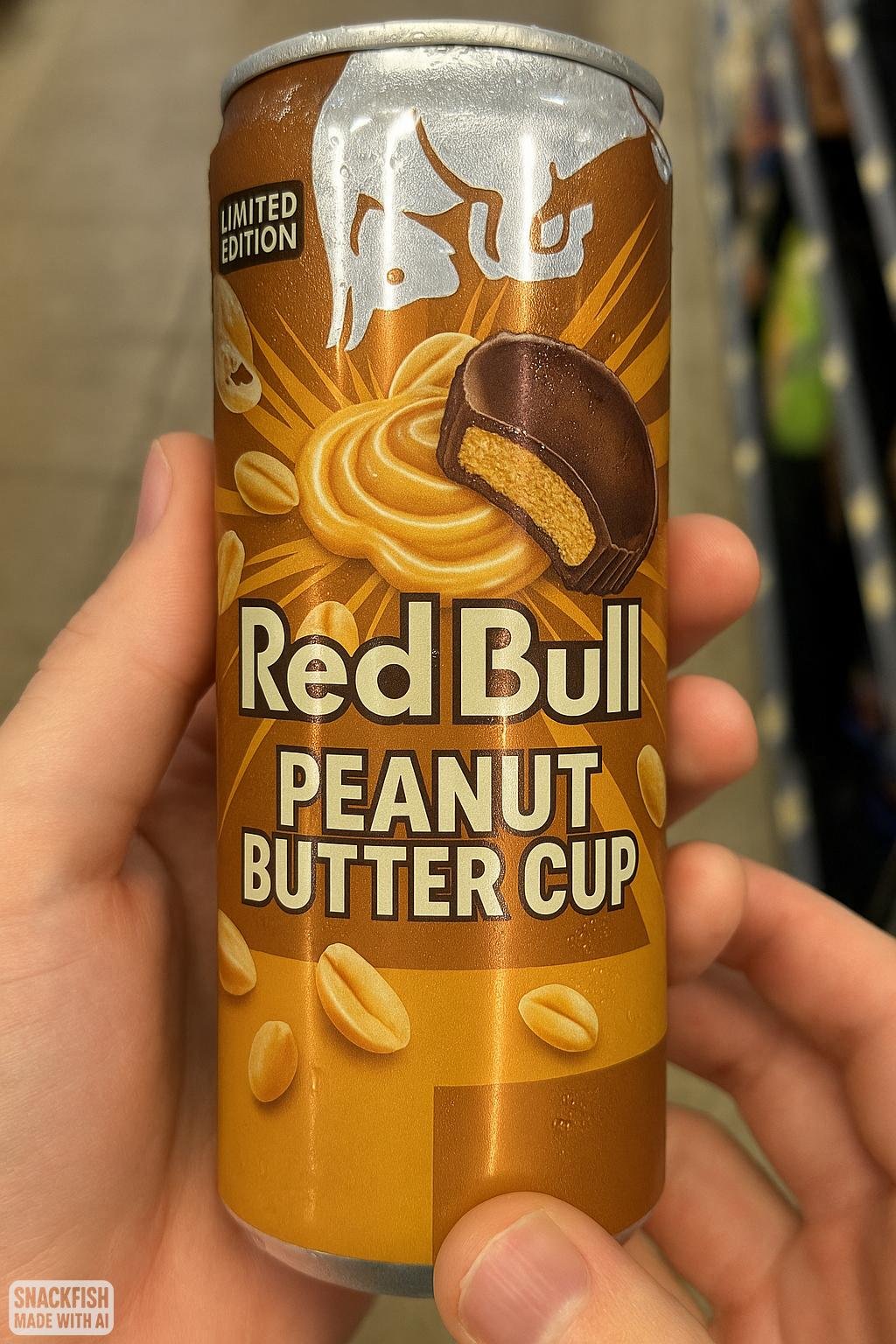 Red Bull Peanut Butter Cup can - limited edition flavour