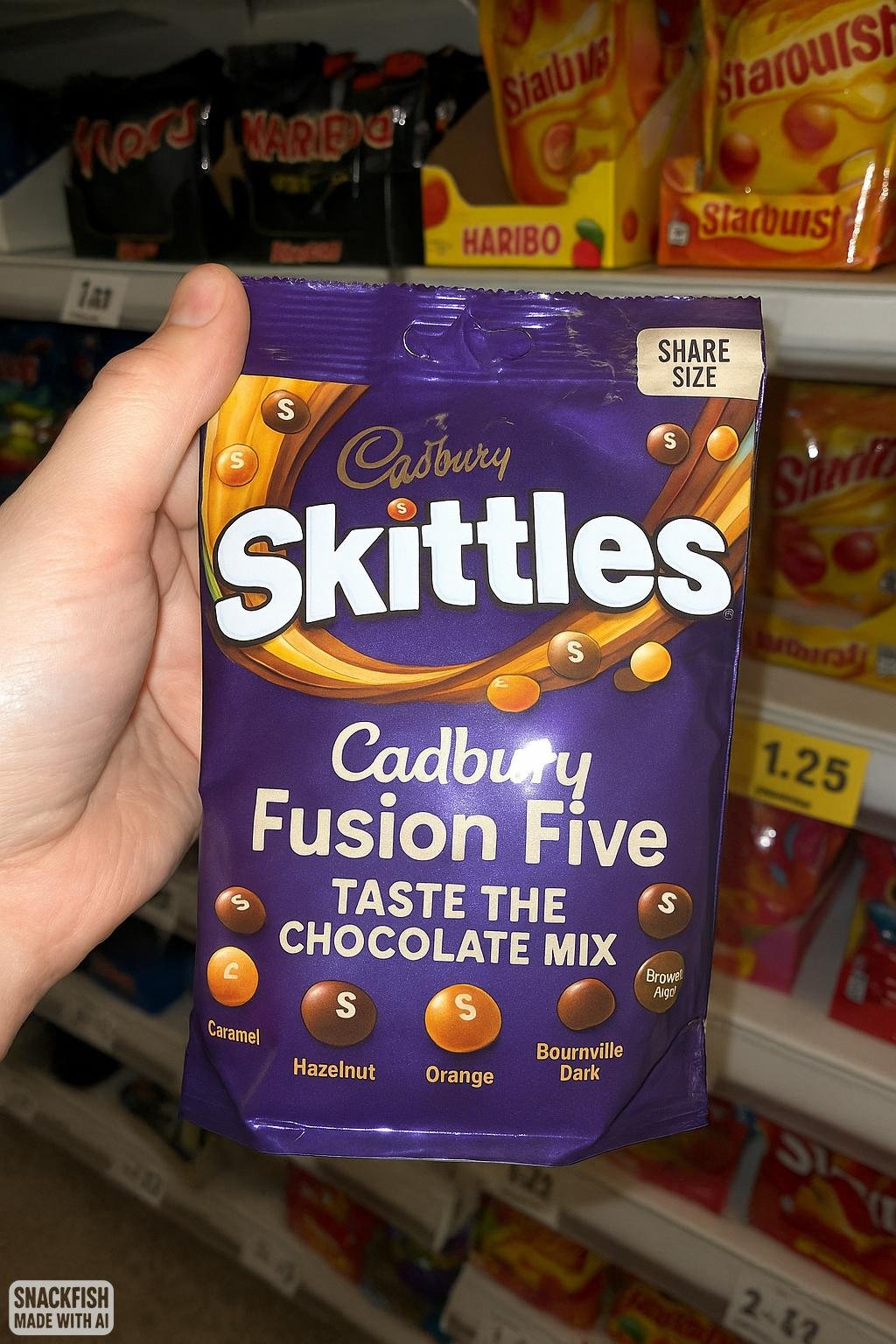 Skittles Cadbury Fusion Five review - choc-sweet mashup