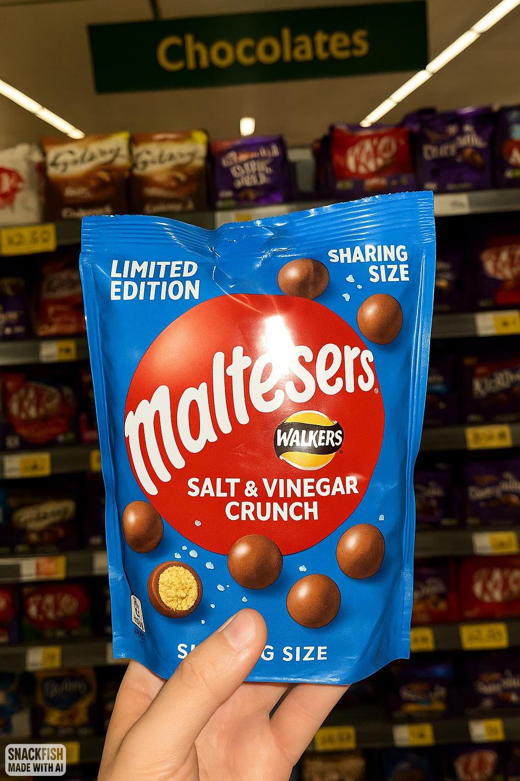 Maltesers Salt Vinegar Crunch review - Share pouch